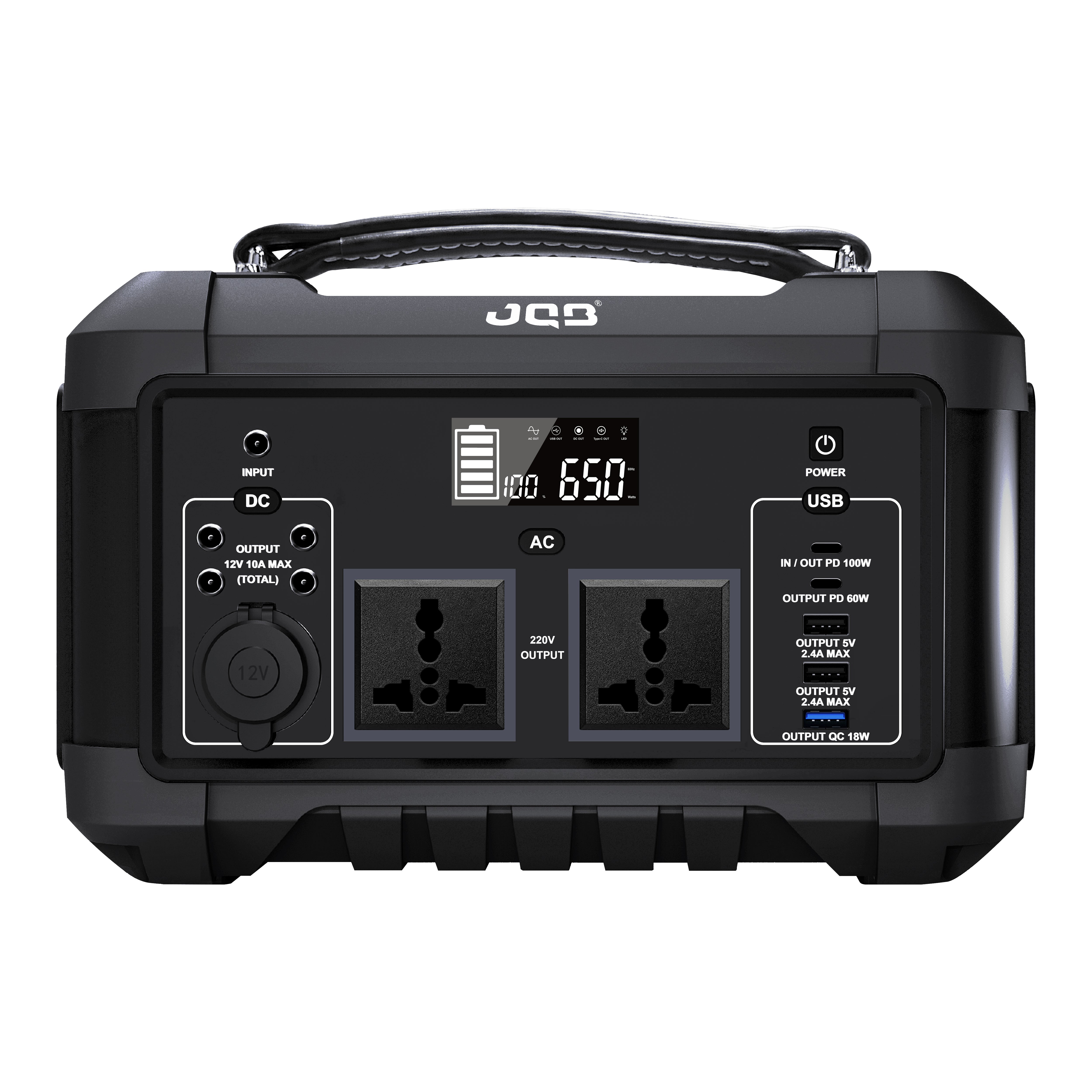 JQB Fusion 650 Dark Portable Power Station – JQB Asia